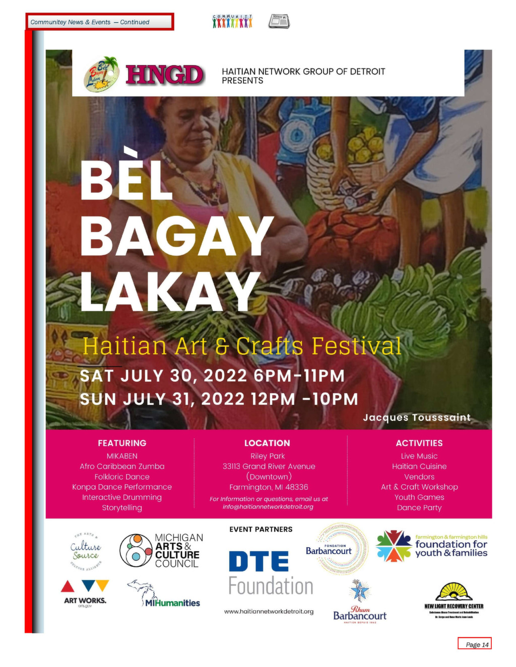 News & Updates – Haitian Network Group of Detroit